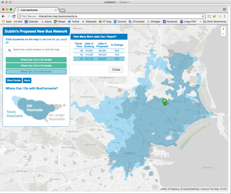 Dublin: New Map of Where You Can Go, and How — Human Transit